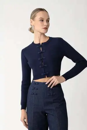 SAU LEE Brooklyn Wide-leg Denim Pants