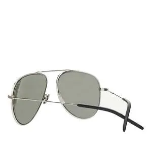 Saint Laurent Sl 799 Aviator Sunglasses - Silver