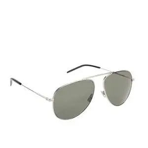 Saint Laurent Sl 799 Aviator Sunglasses - Silver