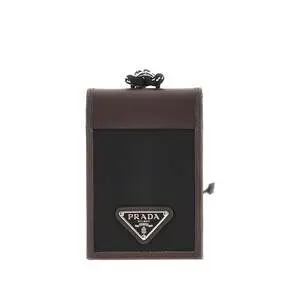 Prada Speedrock' Cardholder With Strap - Black