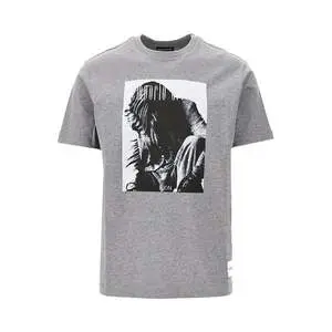 Emporio Armani Icon Photographic Print T-hirt - Grey