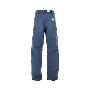 Carhartt Work In Progress Cotton Canvas Single Knee Pants - Blue