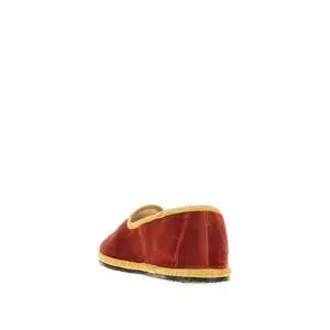 VIBI VENEZIA Velvet Slippers - Red