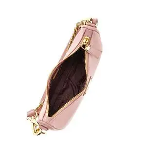 Prada Saffiano Leather Re-edition Mini Bag With Chain Strap - Pink