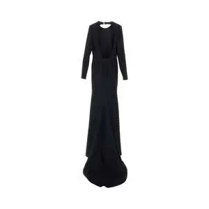 Gucci Crepe Open-back Long Dress