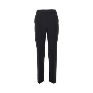 Max Mara Stretch Wool Tailored Straight Leg Pants