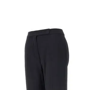 Max Mara Stretch Wool Tailored Straight Leg Pants