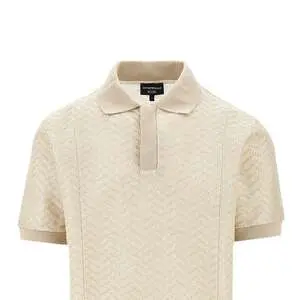 Emporio Armani Icon Chevron Knitted Polo Hirt