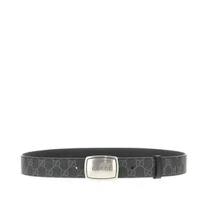 Gucci Gg Supreme Belt - Black