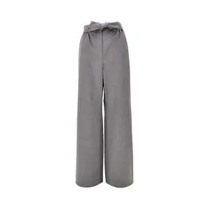 Max Mara Wool Parachute Pants With Belt