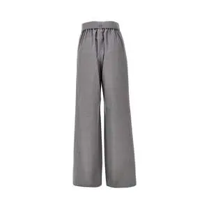 Max Mara Wool Parachute Pants With Belt