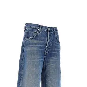 Citizens Of Humanity Ayla Raw Hem Crop Wide Leg Jeans
