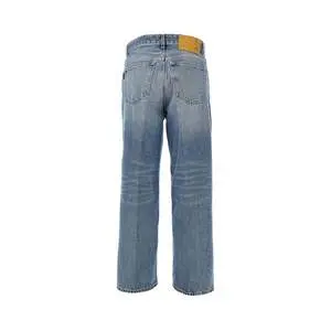 HAIKURE Betty Boyfriend Fit Cropped Jeans - Blue