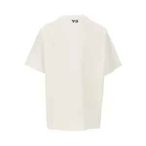 Y3 Raw-cut 3 Tripe T-hirt - White