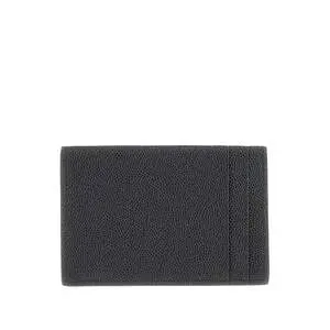 Saint Laurent Uptown' Grain De Poudre Leather Card Case - Black