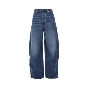Givenchy Couture Seam Wide Leg Jeans - Blue
