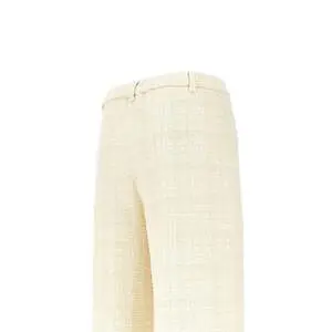 Gucci Wide Leg Tweed Pants