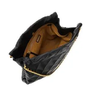 Tory Burch Fleming Leather Shoulder Bag - Black