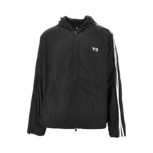 Y3 Nylon Windbreaker Jacket With Signature 3-stripes