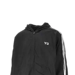 Y3 Nylon Windbreaker Jacket With Signature 3-stripes