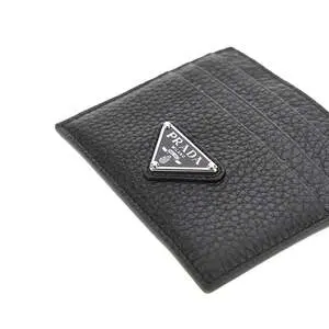 Prada Grained Leather Cardholder With Logo