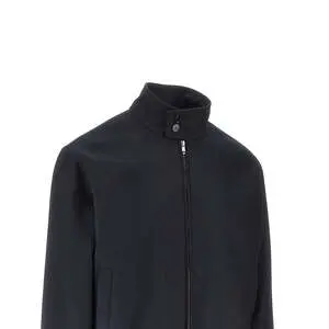 Gucci Wool-blend Gabardine Blouson Jacket With Gg Motif