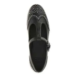 Church's Nappa Leather Mary Jane Flat Shoes With Brogue Detailing