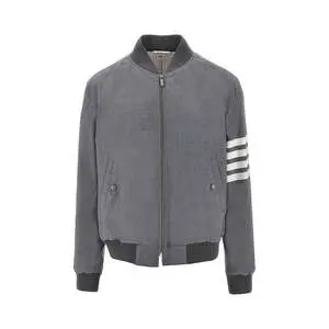 Thom Browne Wool Plain Weave 4-bar Blouson Jacket