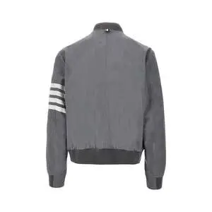 Thom Browne Wool Plain Weave 4-bar Blouson Jacket