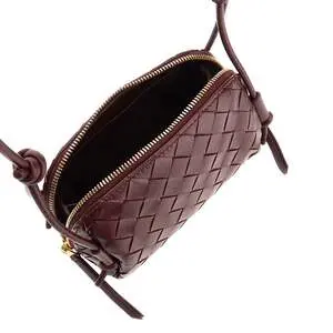 Bottega Veneta Intrecciato Leather Pouch On Strap