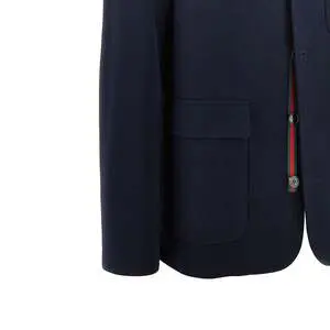Gucci Cotton Jersey Single-breasted Blazer With Notched Lapel