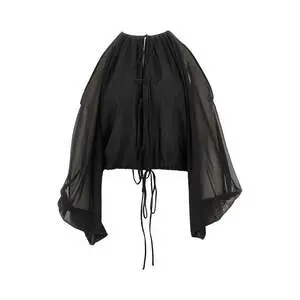 Andamane The Attico Vesta Stretch Georgette Blouse