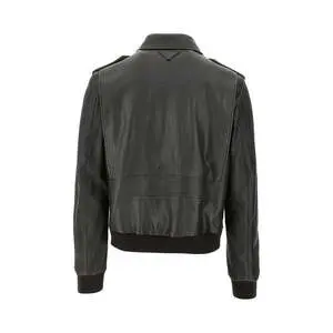 Prada Nappa Leather Bomber Jacket