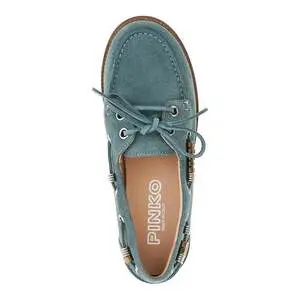Pinko Suede Leather Boat Shoes