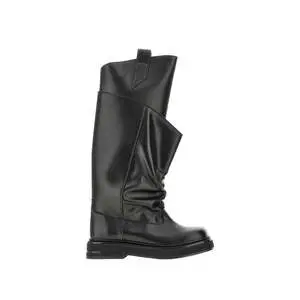 Attico Robin Passeggiata Leather Boots - Black