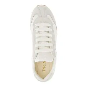Prada Suede Leather And Nylon Sneakers