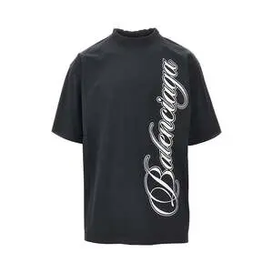 Balenciaga Cursive Ebroidery T-shirt An