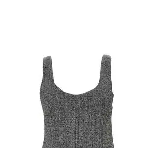 Gucci Sleeveless Wool Grisaille Top