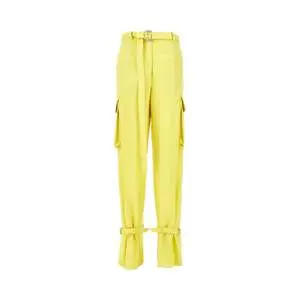 Attico Belted Twill Cargo Pants
