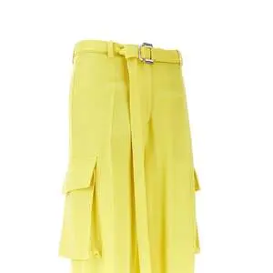 Attico Belted Twill Cargo Pants