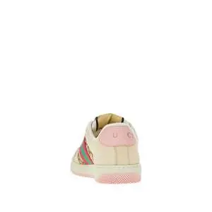 Gucci Gg Crystal Embellished Sneakers - Beige