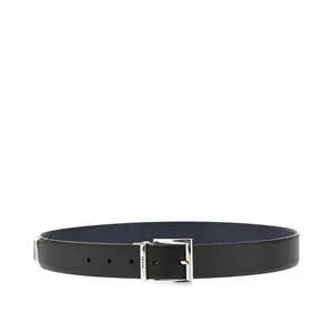 Prada Saffiano Leather Reversible Belt - Black