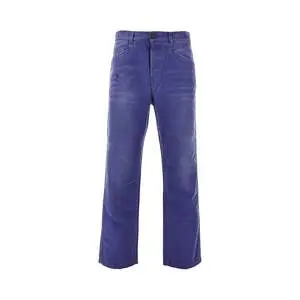 Prada Old-effect Twill Relaxed Fit Straight Leg Pants