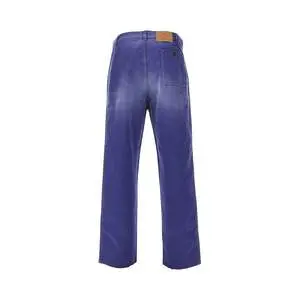 Prada Old-effect Twill Relaxed Fit Straight Leg Pants