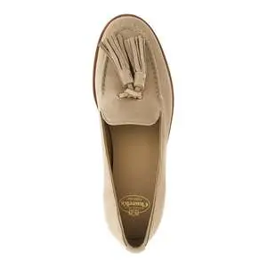 Church's Suede Leather Tassel Loafers - Beige