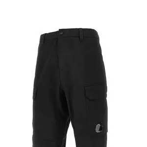 C.P. COMPANY Cotton Gabardine Loose Fit Cargo Pants With Lens Detail