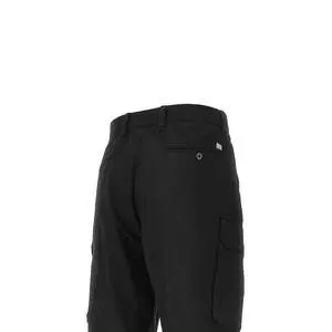 C.P. COMPANY Cotton Gabardine Loose Fit Cargo Pants With Lens Detail