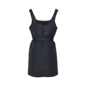 P.a.r.o.s.h Satin Mini Dress With Bow Belt