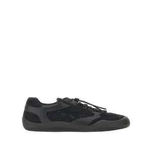 Prada Mesh And Leather Sneakers - Black