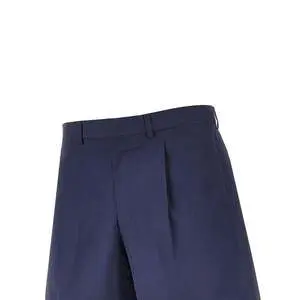 Prada Cotton Poplin Shorts With Front Dart